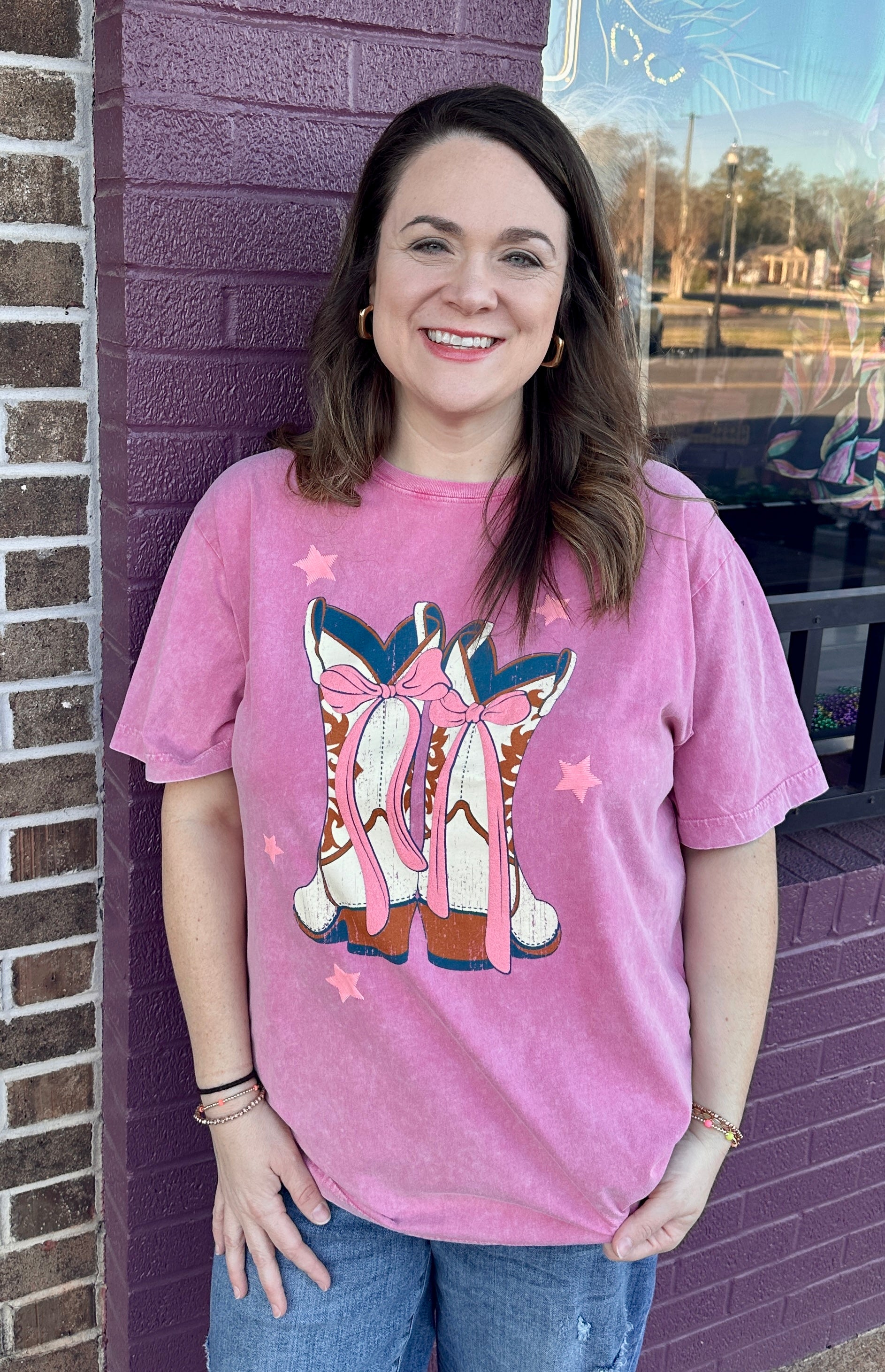 Preppy Boot Tee | Regular and Plus Size | The Plum Boutique